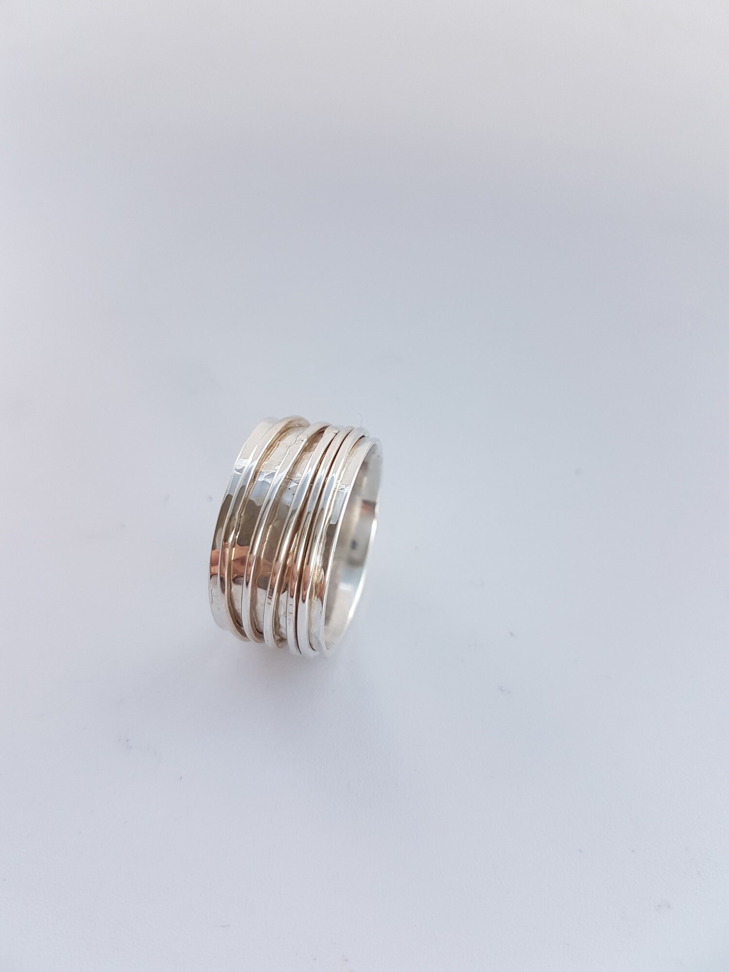 Silver Handmade Spinning Ring Spinner Ring Chunky Silver - Etsy