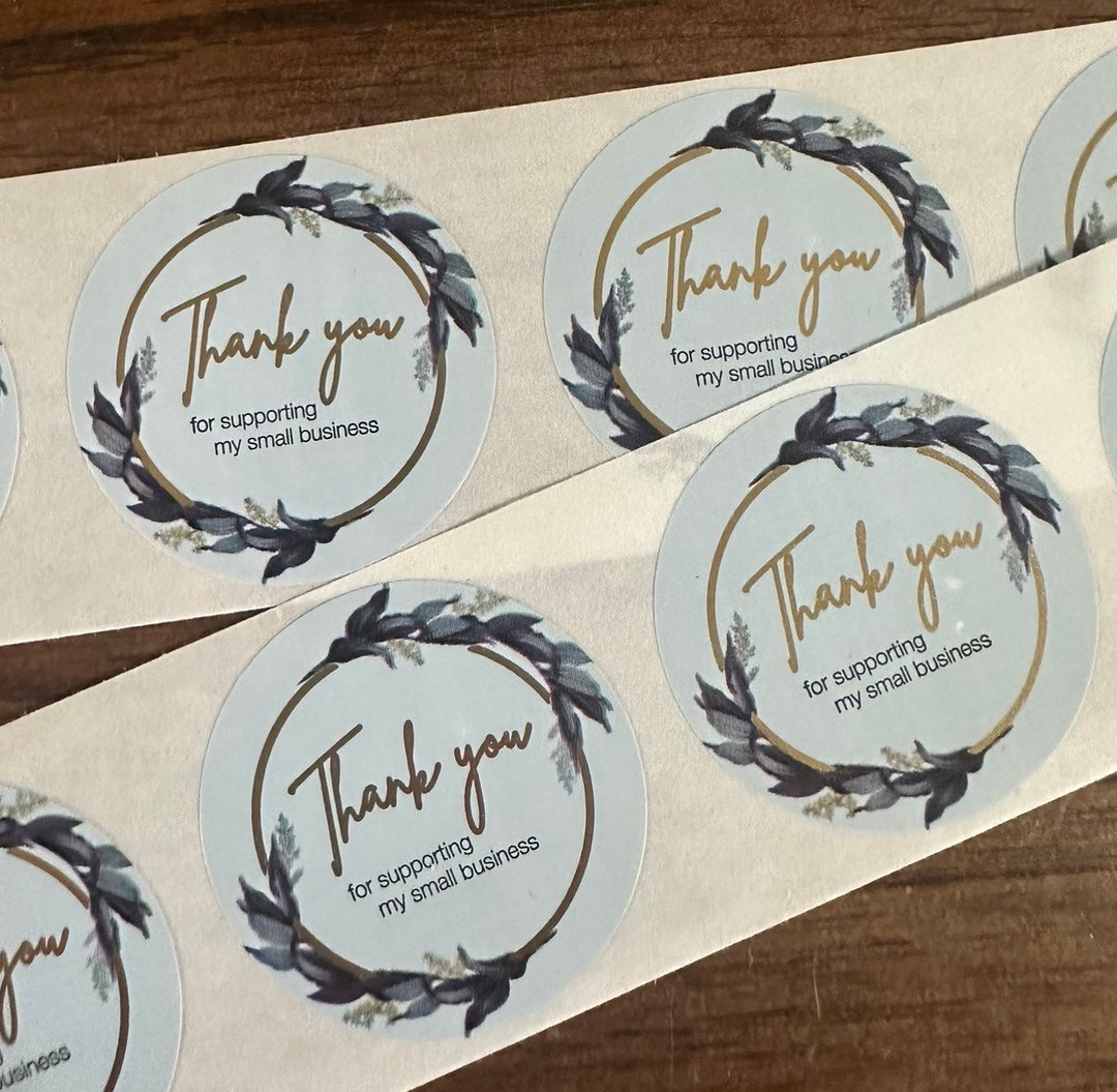 Thank You for Supporting My Small Business Stickers 1.5” - Etsy
