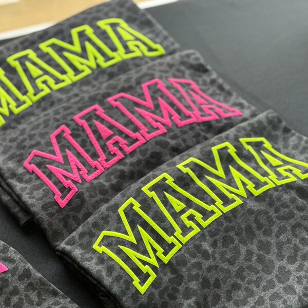 Mama Shirt With Puffy Letters - Etsy