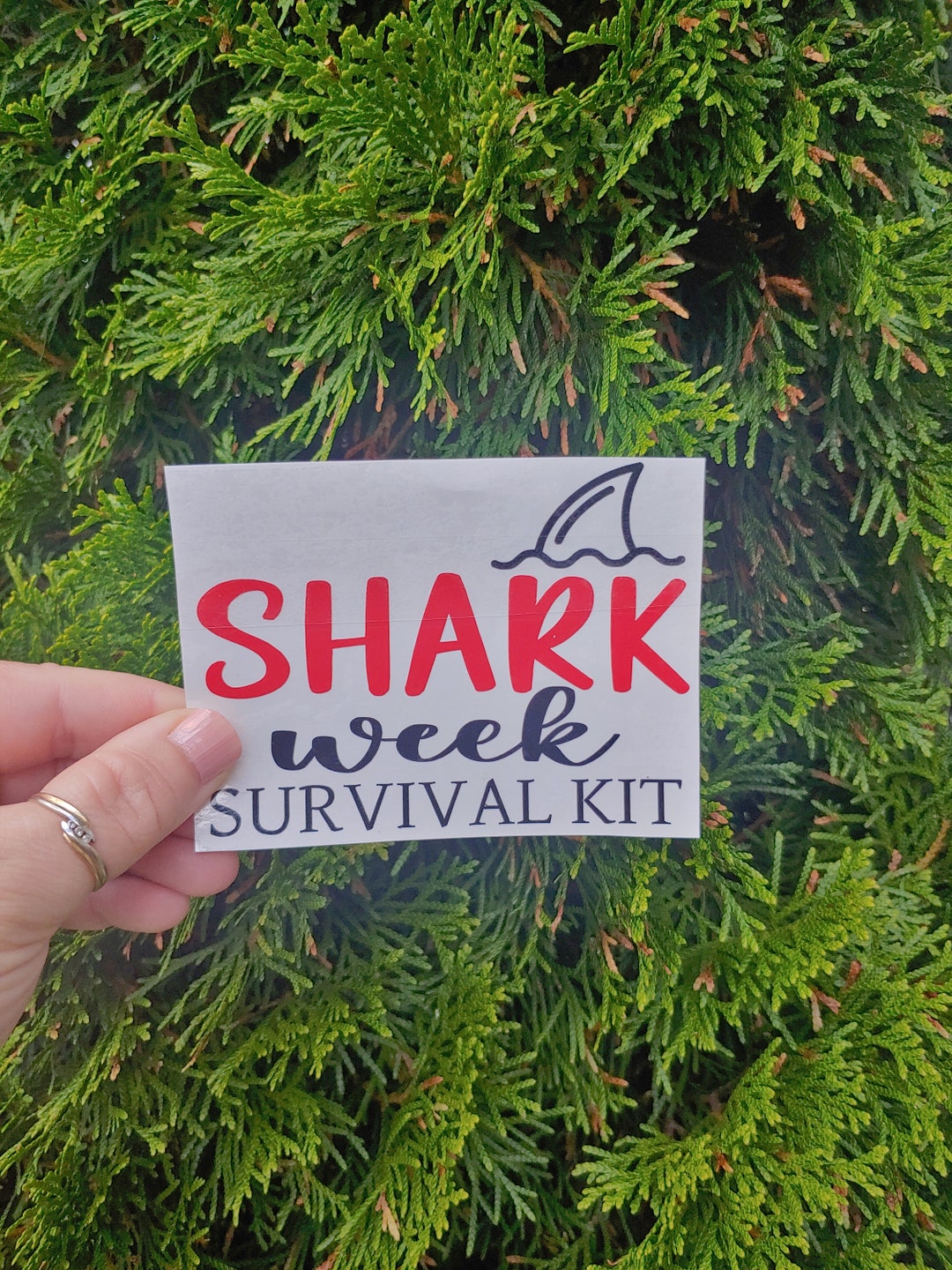 Shark Week Survival Kit Vinyl Decal, Gift for Her Die Cut Custom ...