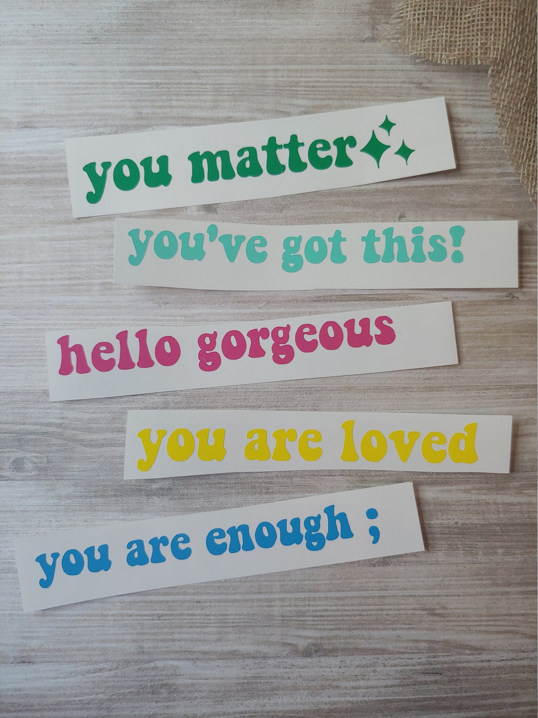 Positive Affirmation SMALL Die Cut Vinyl Decal, TINY 4" Custom ...