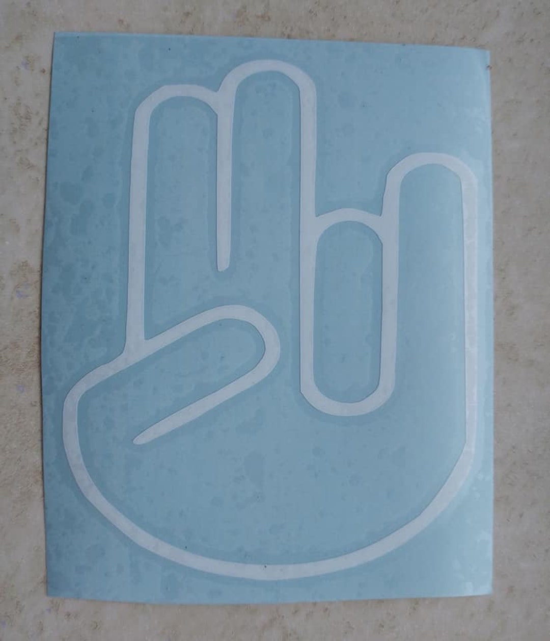 Shocker Hand Gesture Vinyl Decal, Adult Humor Bumper Sticker for Truck ...