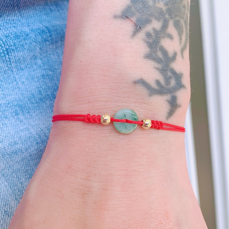 Red Jade Bracelet - Etsy