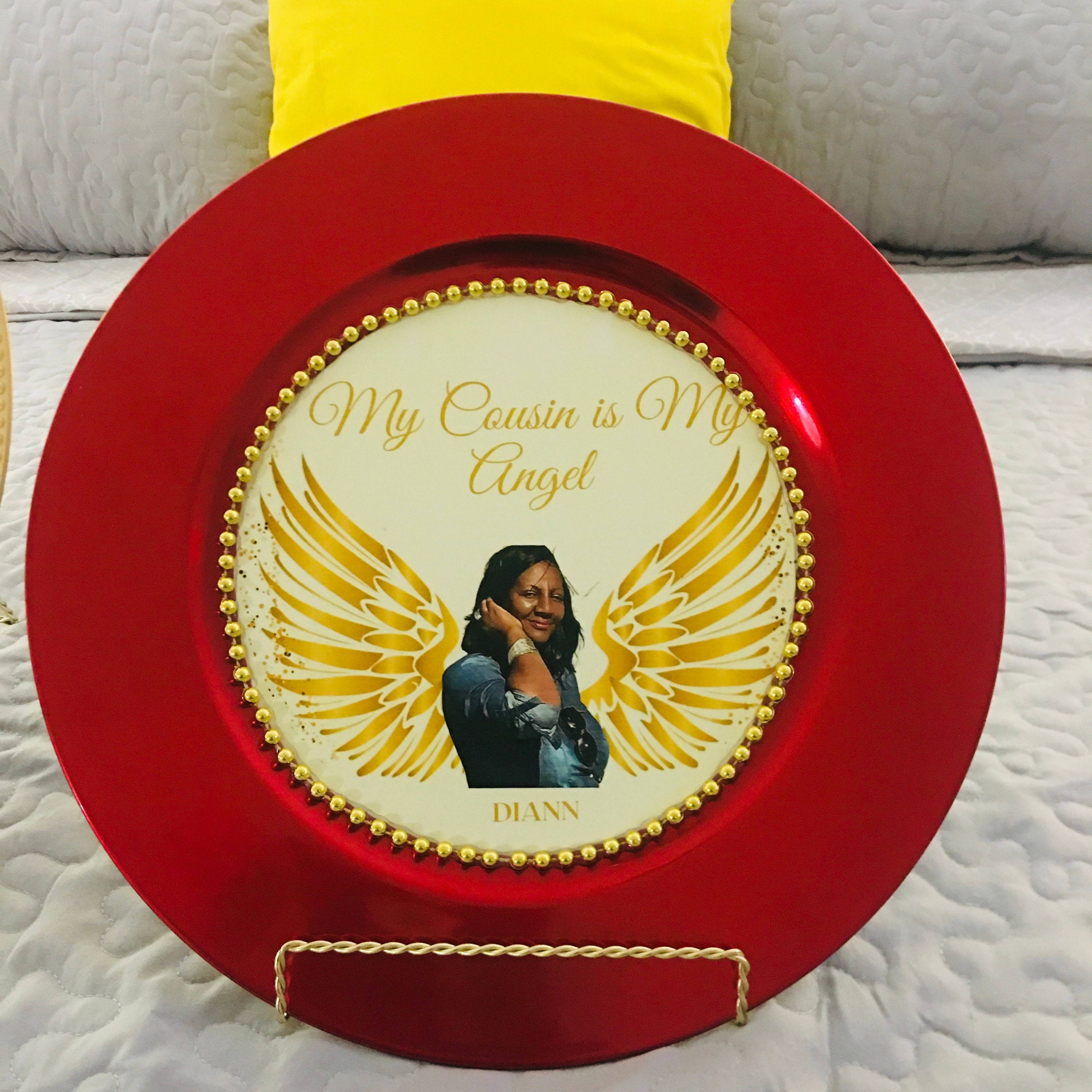 Memorial Personalized Gift Plate Customized & Handcrafted. Keepsake ...