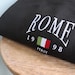 Embroidered Rome Sweatshirt: Unisex Eco Jumper - Etsy