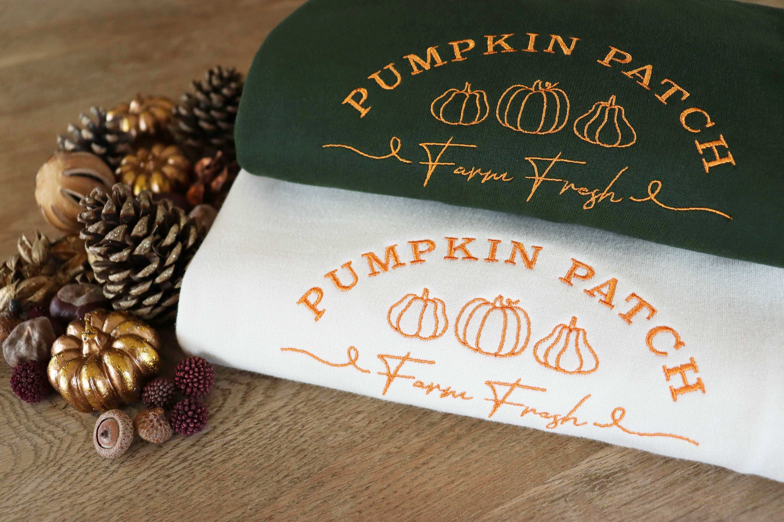 Embroidered Pumpkin Patch Farm Fresh Sweatshirt: Unisex Eco Jumper - Etsy
