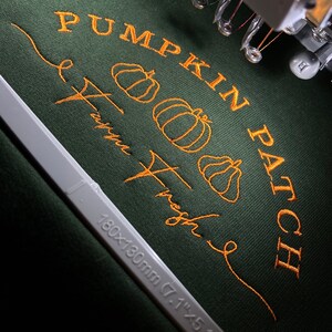 Embroidered Pumpkin Patch Farm Fresh Sweatshirt: Unisex Eco Jumper - Etsy