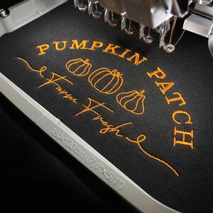 Embroidered Pumpkin Patch Farm Fresh Sweatshirt: Unisex Eco Jumper - Etsy