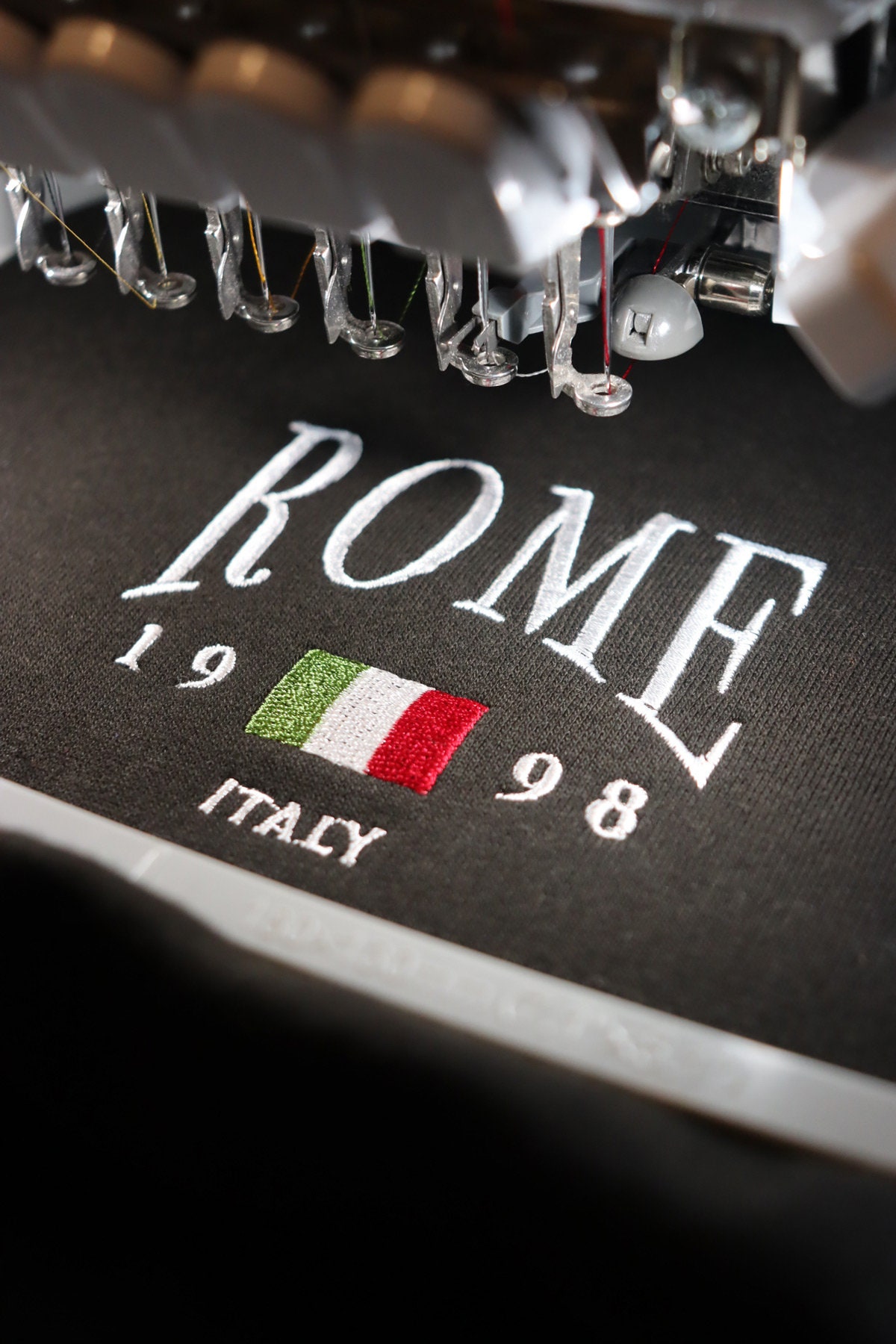 Embroidered Rome Sweatshirt: Unisex Eco Jumper - Etsy