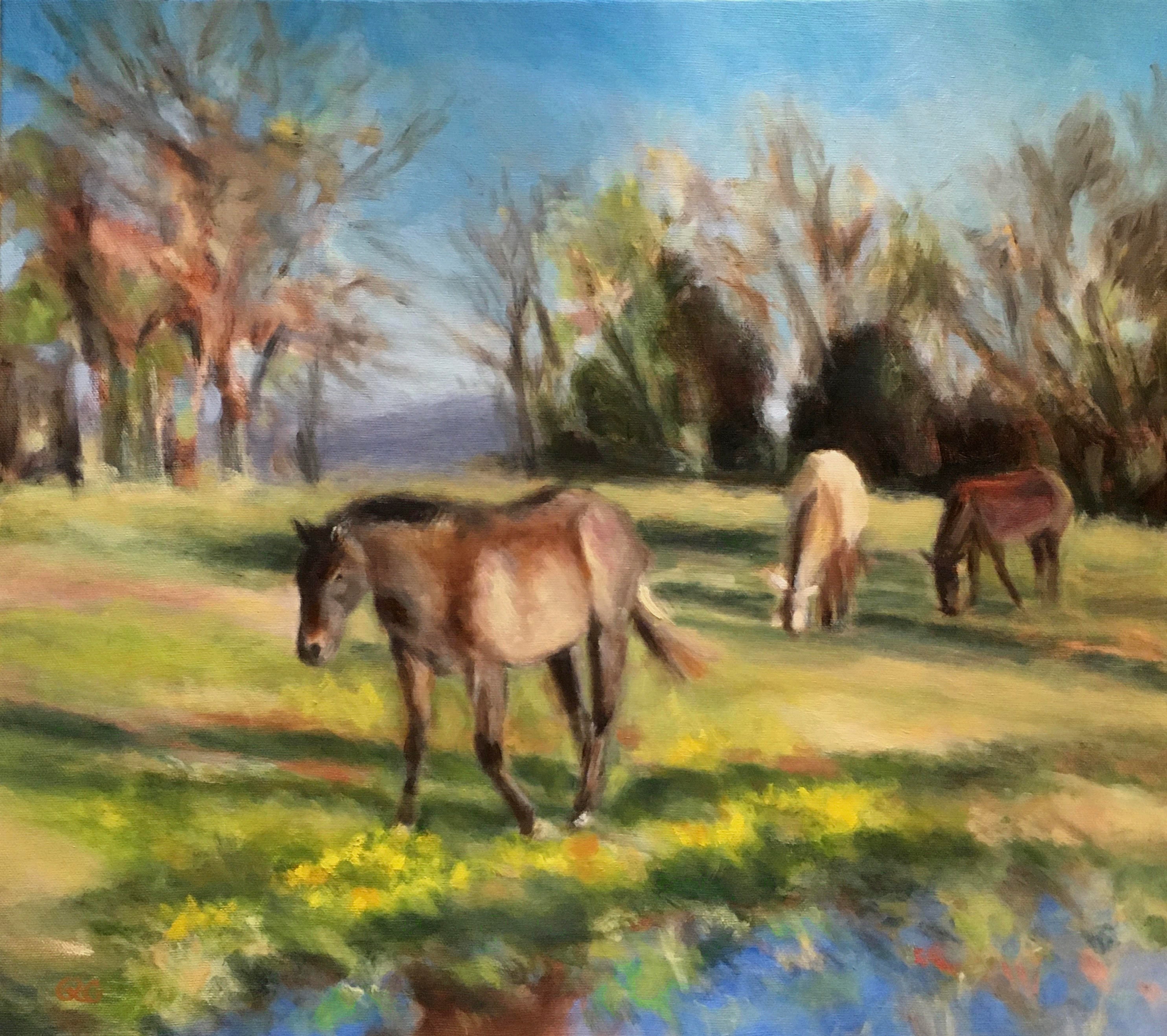 Home Décor Spring Pastures Original Watercolour Painting Home & Living ...