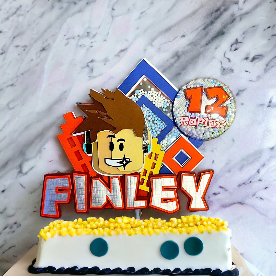 Game 3D Cake Topper / Birthday Party / Cake Topper With Light / Cake ...