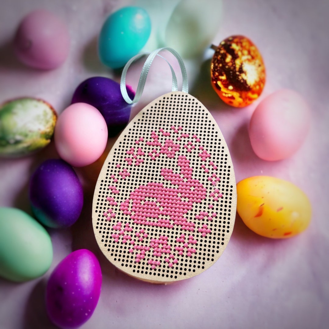 Easter Decoration Embroidered From Wood, Pysanky, Easter Gift, Easter ...