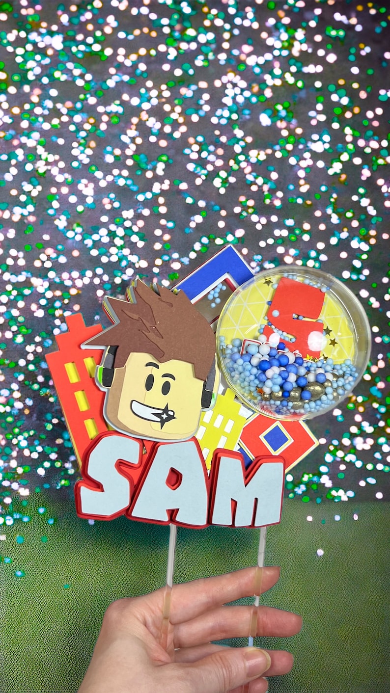 Roblox 3D Cake Topper / Birthday Party / Cake Topper With - Etsy