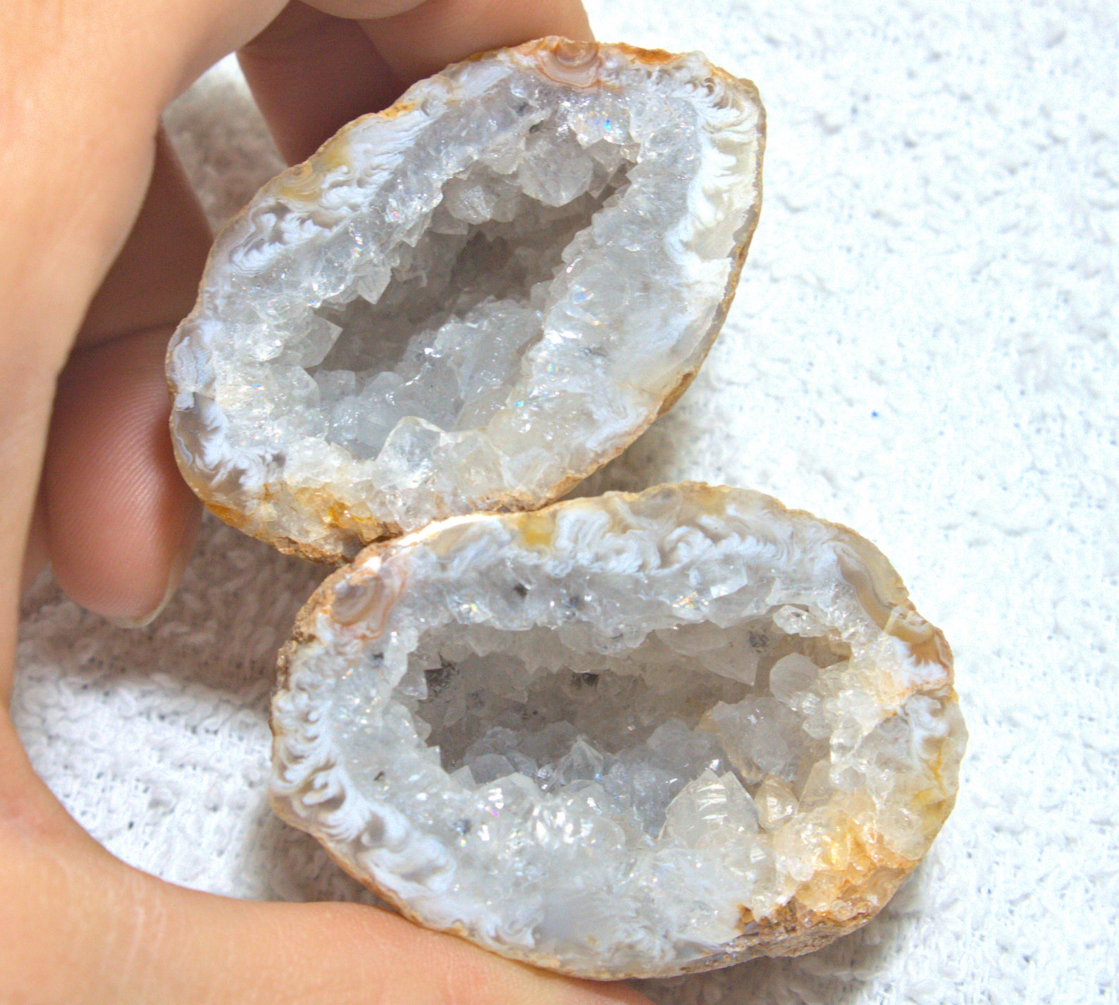 688.5 Tcw. Split Natural Geode Cool Specimen Natural Quartz - Etsy