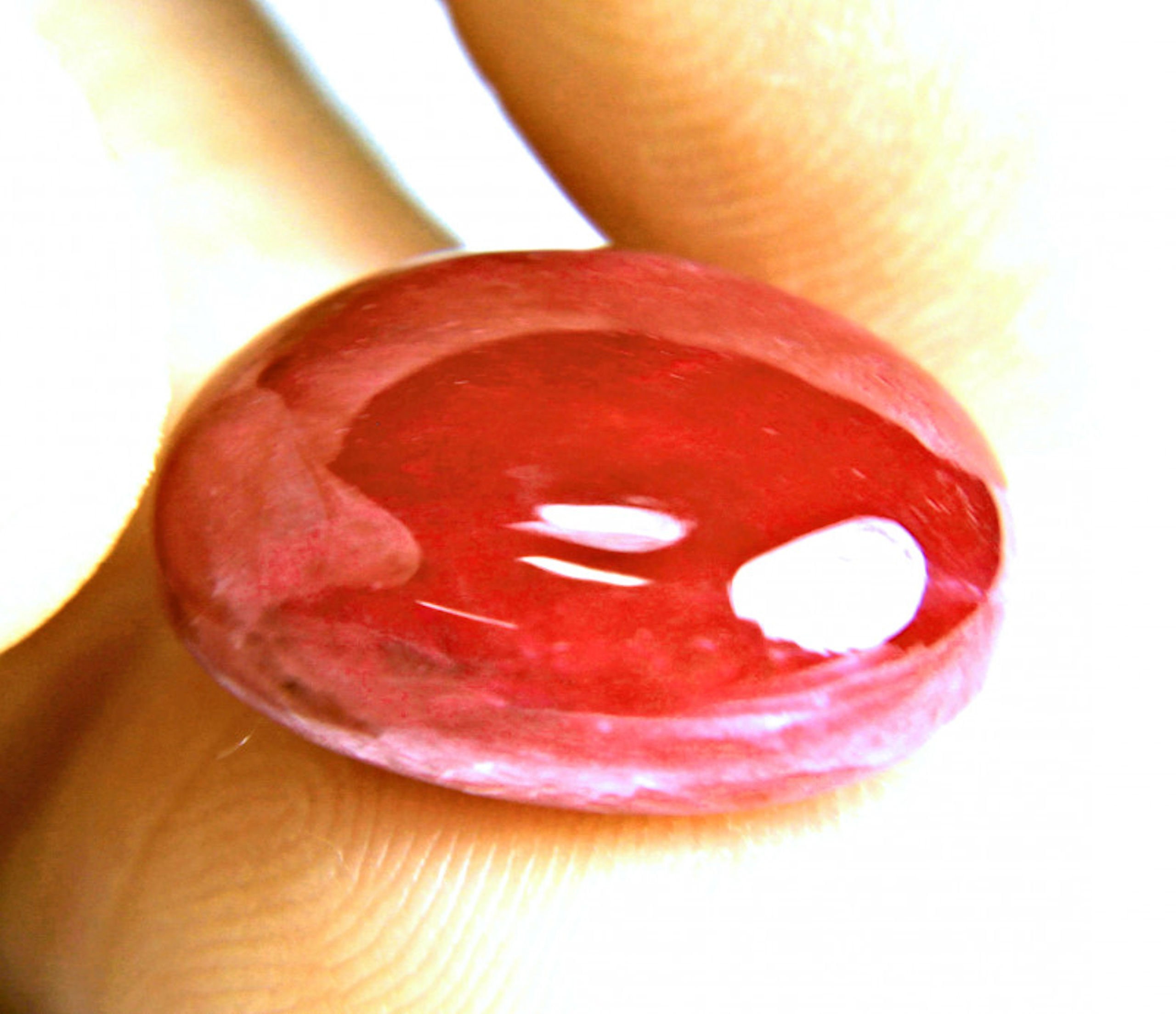 26.56 Carat Fiery Ruby Cabochon Gorgeous 19x15mm Natural | Etsy