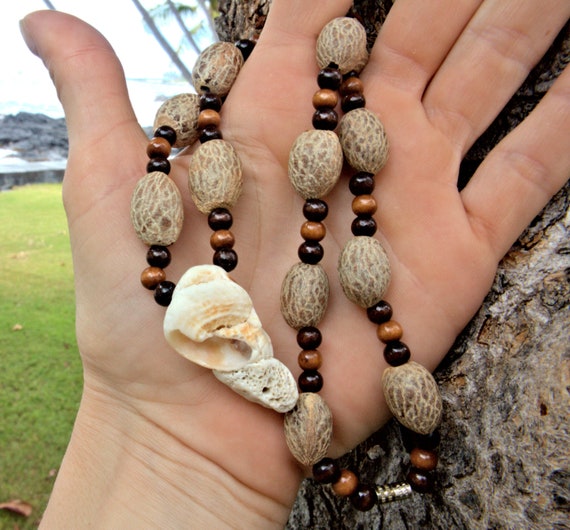 164.6 Tcw. Hawaiian Beach Coral Seed Necklace Hawaiian Seed Necklace Hawaiian Necklace Beach Necklace Hippy Necklace Coral Necklace Etsy