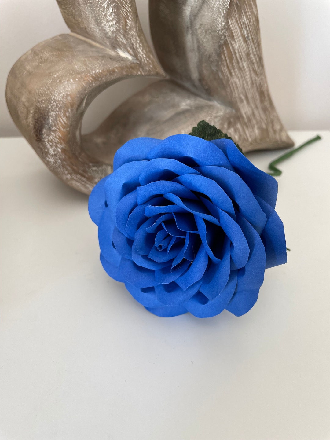 Royal Blue Paper Rose, Wedding/ Anniversary Present - Etsy