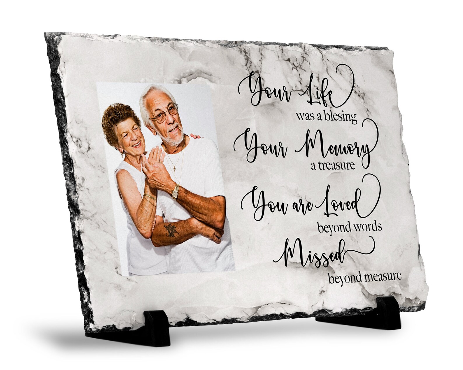 Personalized Photo Slate Plaque Memorial Rock Slab Custom - Etsy