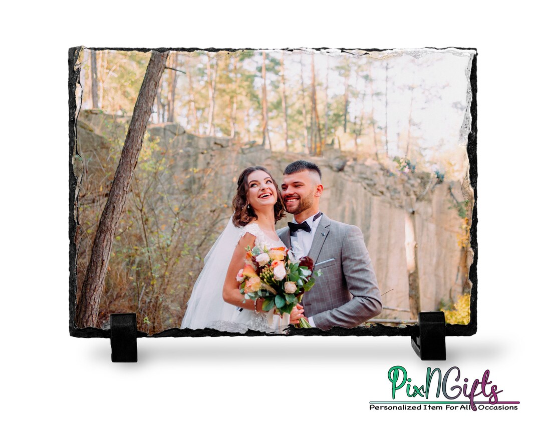 Personalized Photo Slate Plaque, Valentines Day Gift, Personalized ...