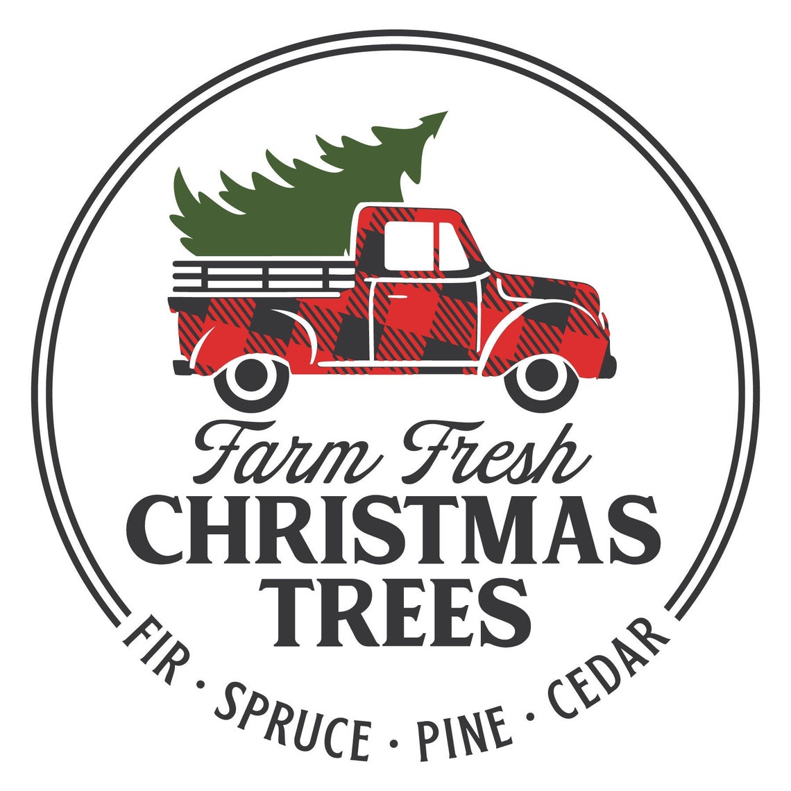 Farm Fresh Christmas Tree Printable for 8X10 Frame - Etsy