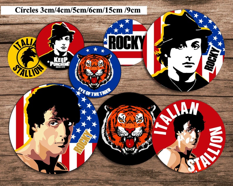 Rocky Balboa Box Party Kit Decoration- Topper-banner Invitation Digital ...