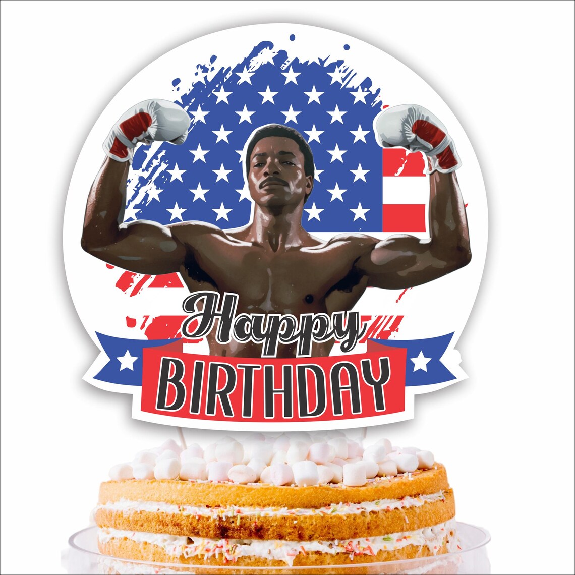 Apollo Creed Cake Topper- Instant Digital Download -printable-pdf Party ...