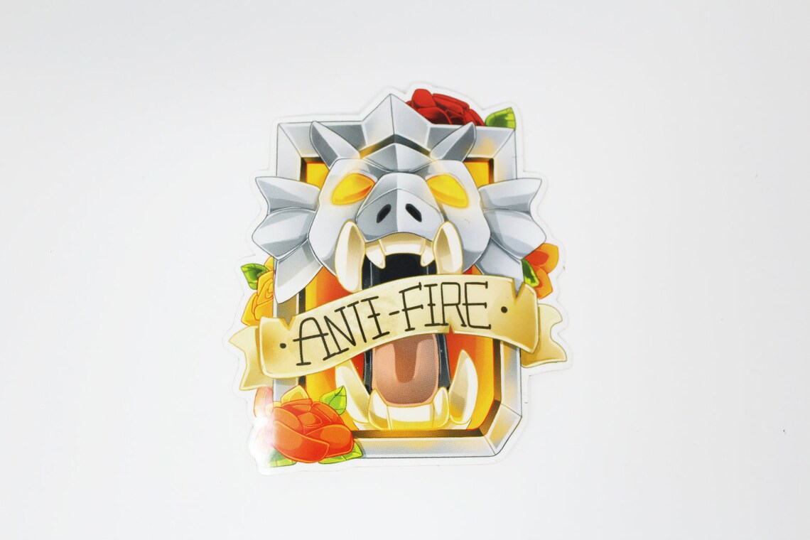 Dragonfire Shield Runescape OSRS Vinyl Sticker | Etsy