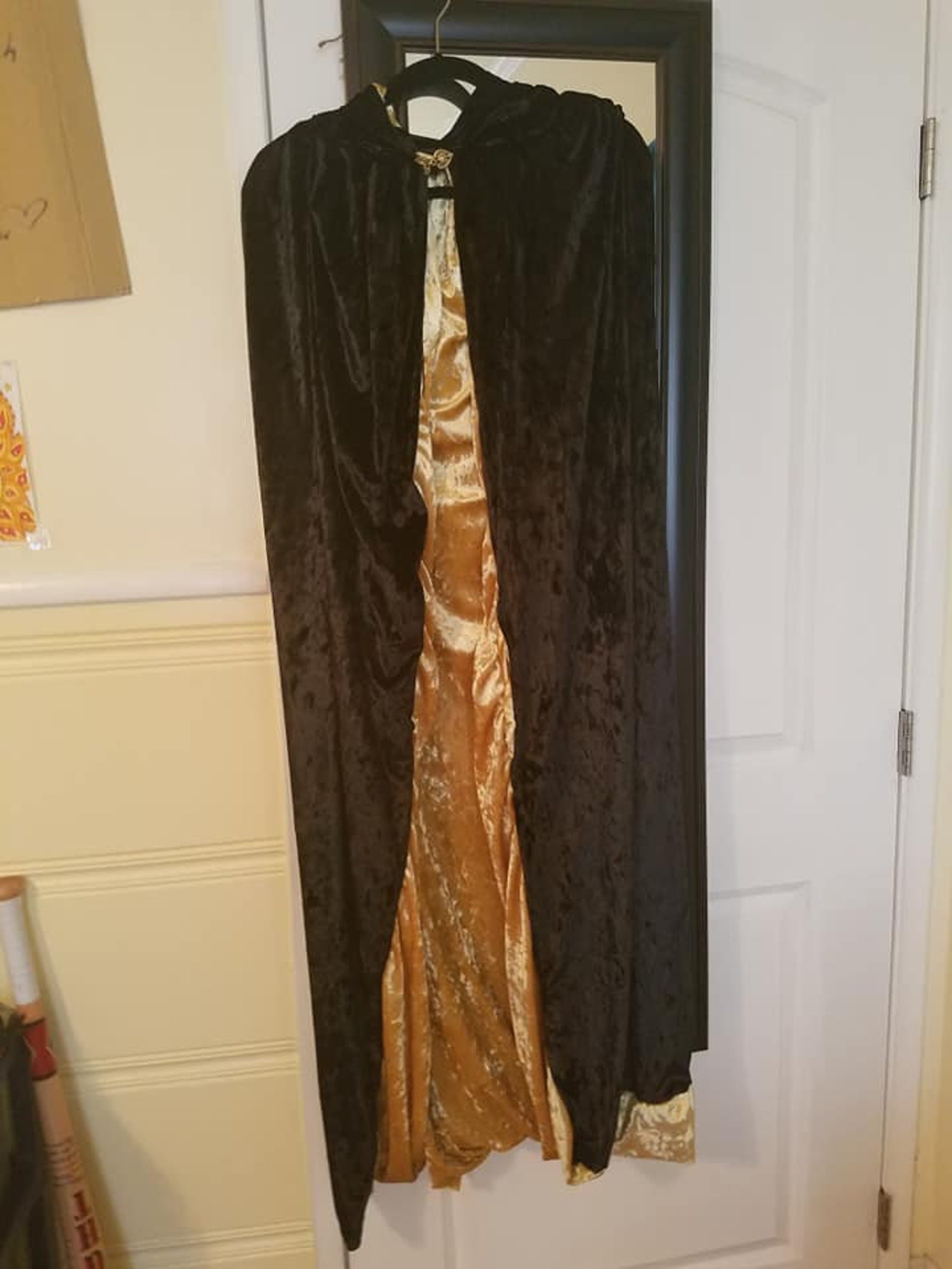 Hufflepuff Full Length Hooded Cloak With POCKETS Hogwarts Harry Potter ...