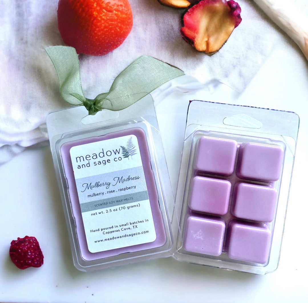 Mulberry Madness Luxury Wax Melt, Fruity Wax Cubes, Deliciously Scented ...