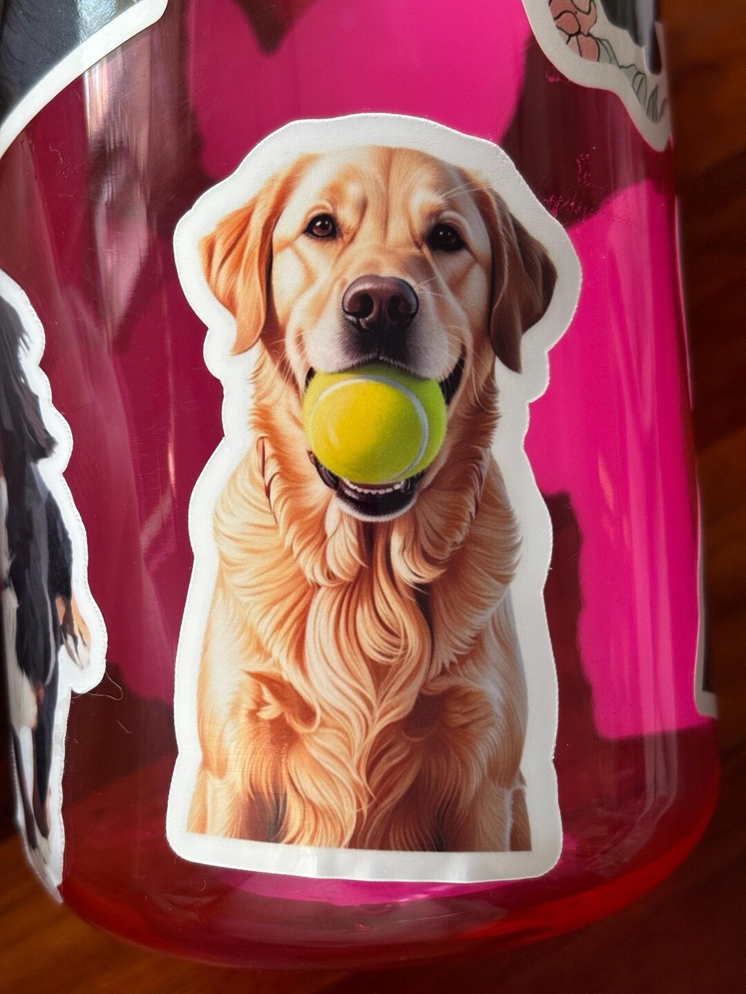 Yellow Lab Sticker - Pet Stickers - Waterproof Stickers - Water Bottle ...