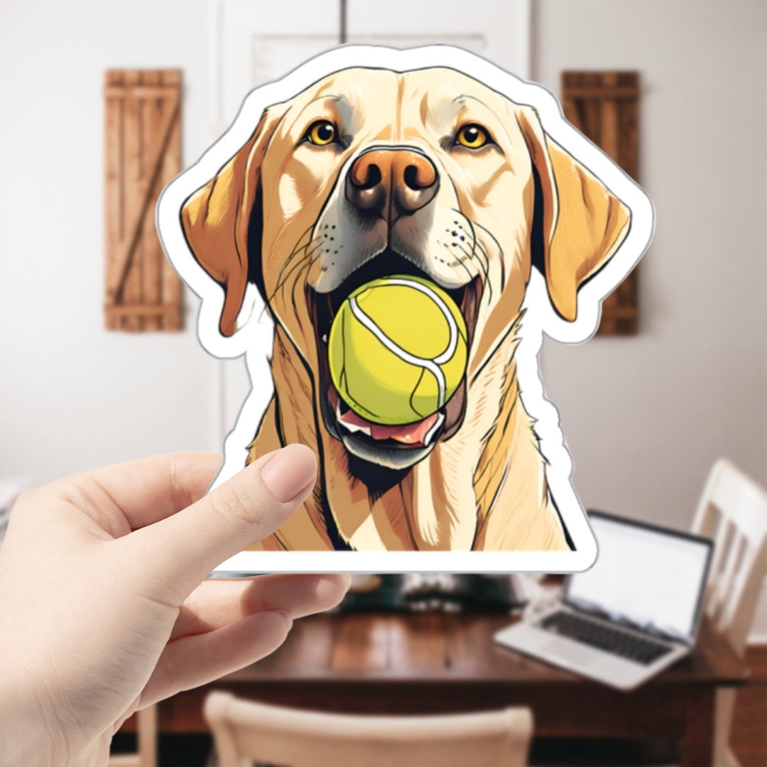 Yellow Lab Sticker Pet Stickers Waterproof Stickers Water Bottle ...