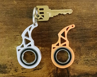 Key Chain Spinner Fidget Toy Compact - Etsy
