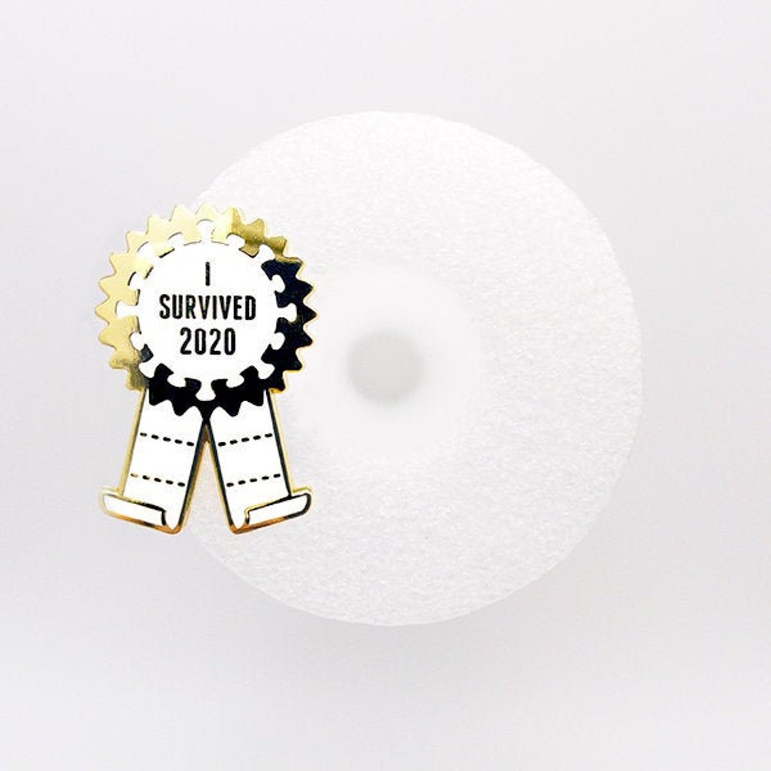 I Survived 2020 Ribbon Enamel Pin - Etsy