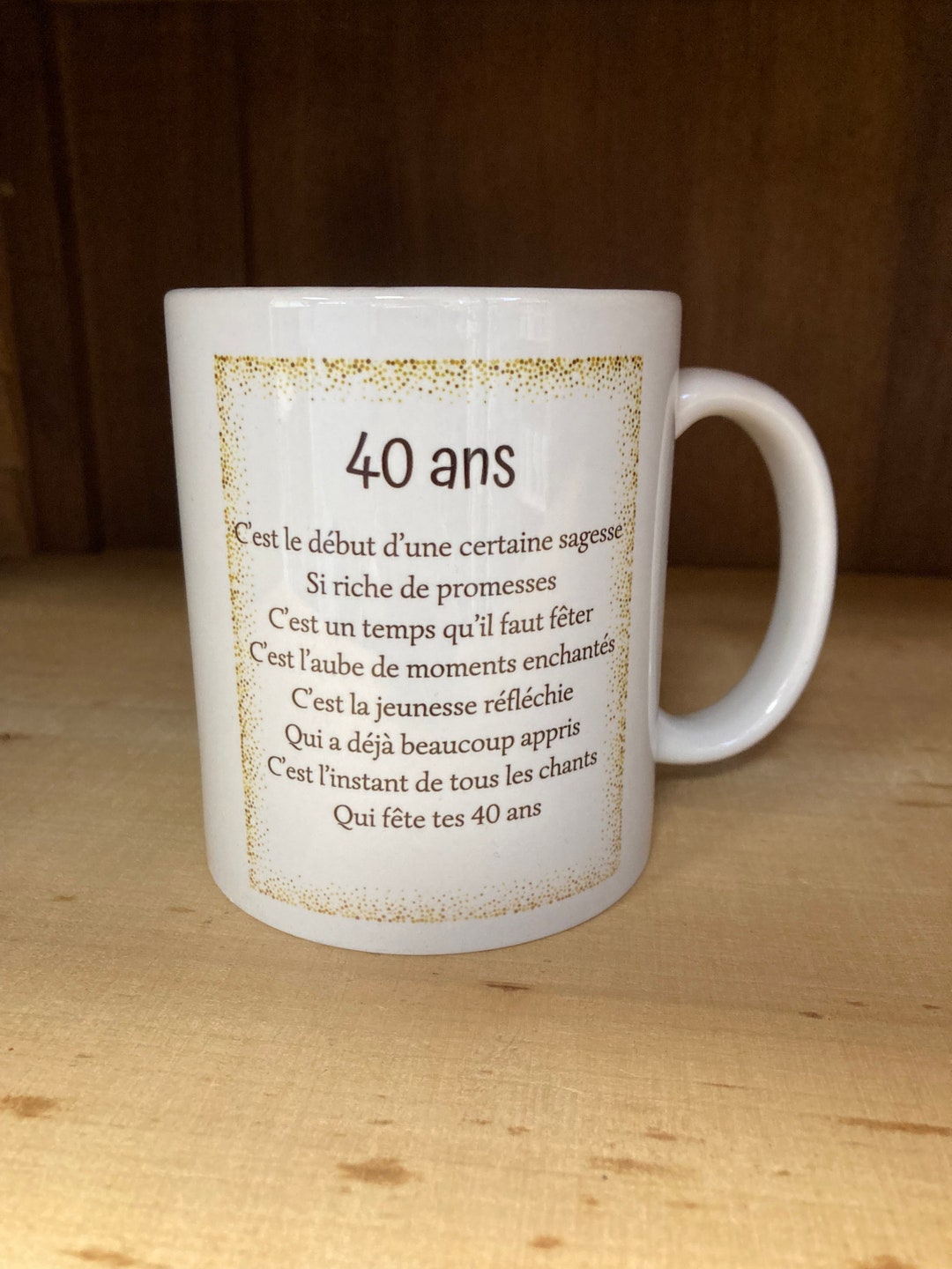 Personalized 40th Birthday Gift Mug - Etsy