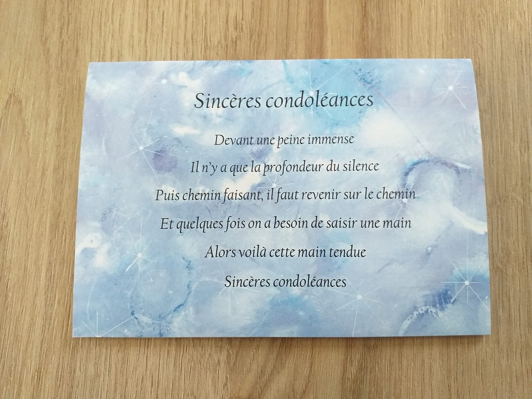 Sincere Condolences Card - Etsy