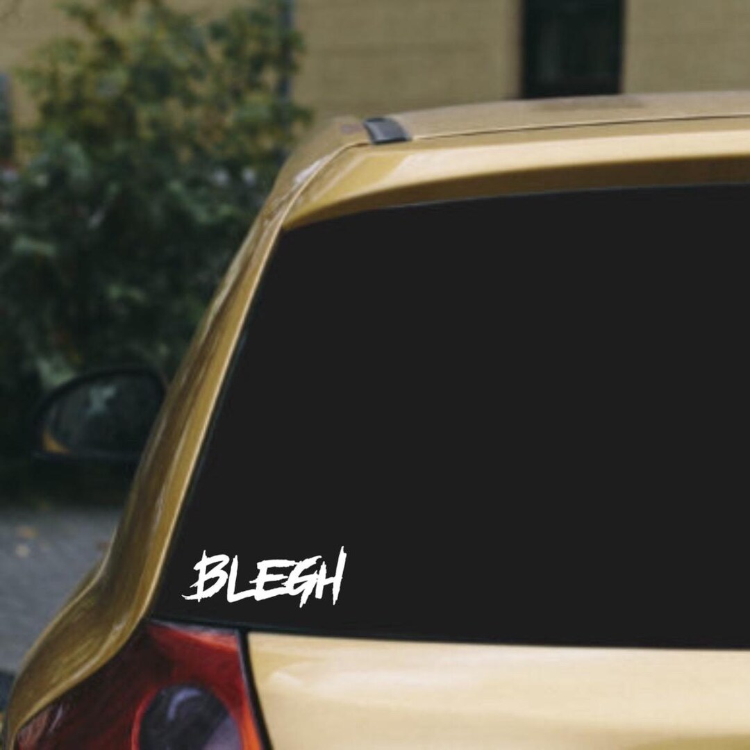 Blegh Decal / Sticker Car Window Vinyl Outdoors Rock Heavy Metal - Etsy