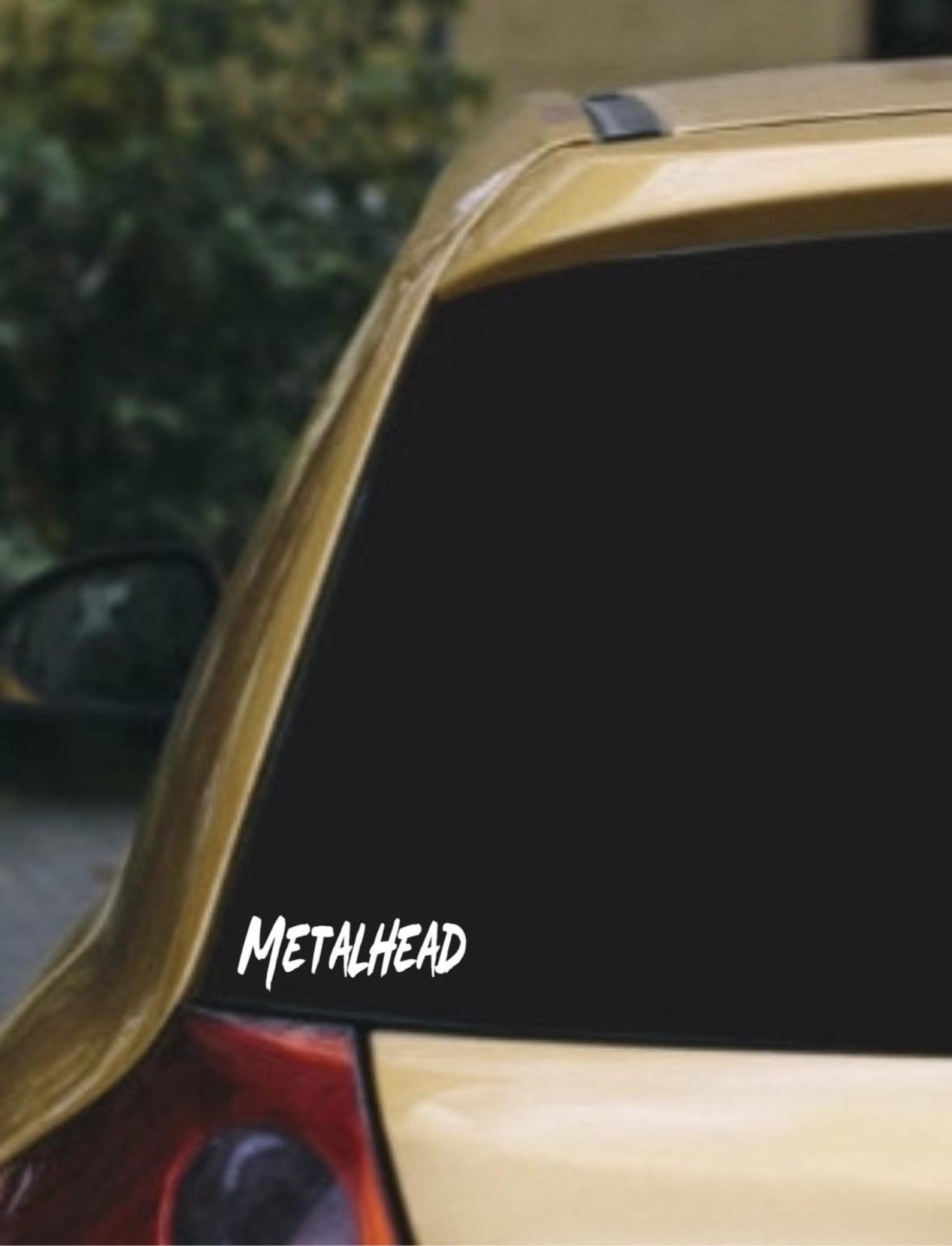 Metalhead Decal / Sticker Car Window Vinyl Outdoors Rock Heavy Metal - Etsy