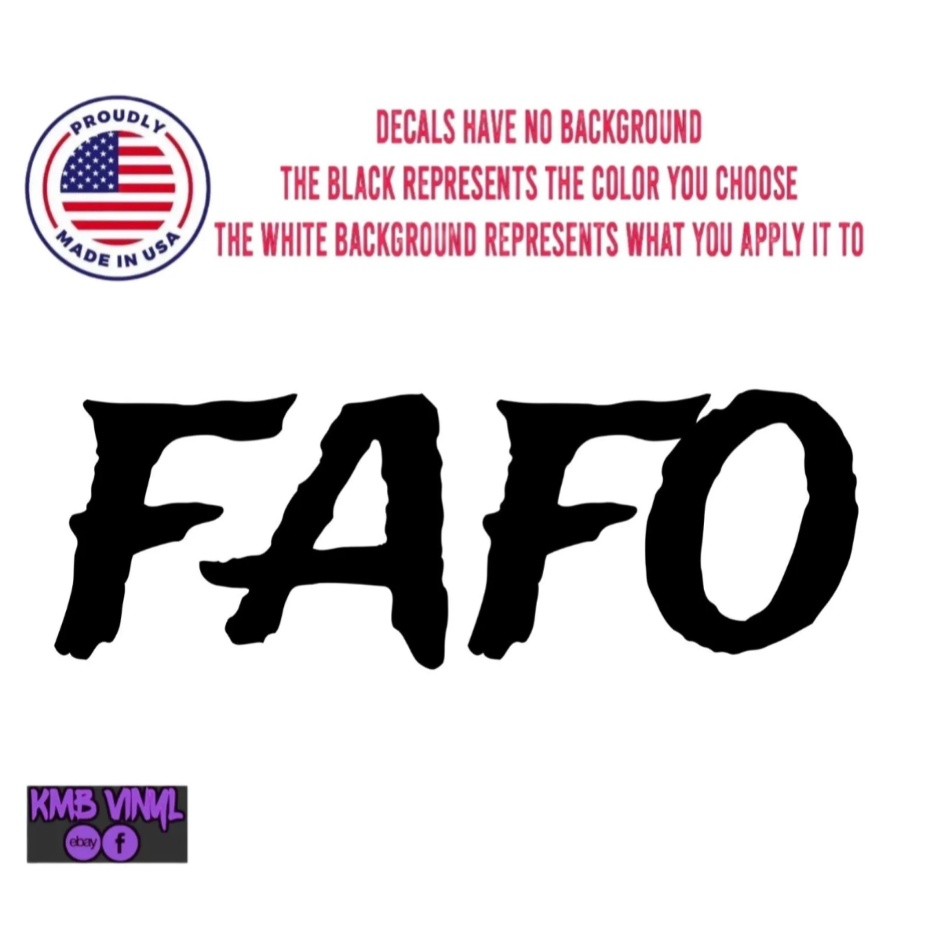FAFO F Around and Find Out Decal / Sticker Outdoor Window Car - Etsy