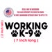 Working K-9 Decal / Sticker Outdoor Car Truck Window - Etsy