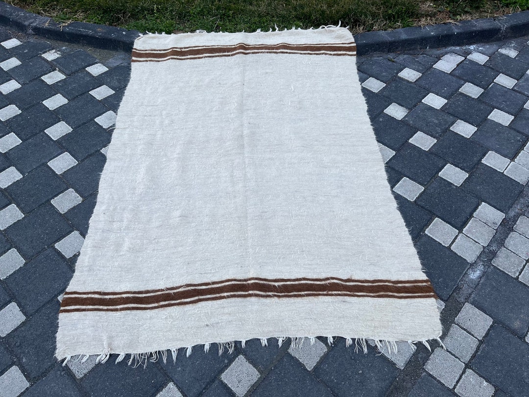 Turkish Angora Rug, Blanket Rug, Kilm Rug, 176 X 124 Cm = 5.7 X 4 Ft ...