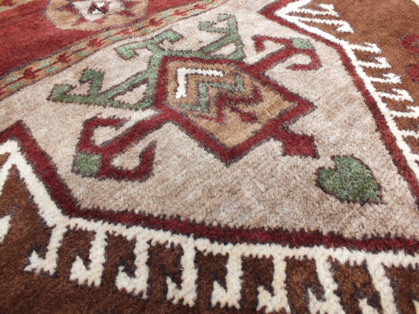 Caucasian Rug Unique Rug Kazak Rug Camel Hair Rug 280 X - Etsy