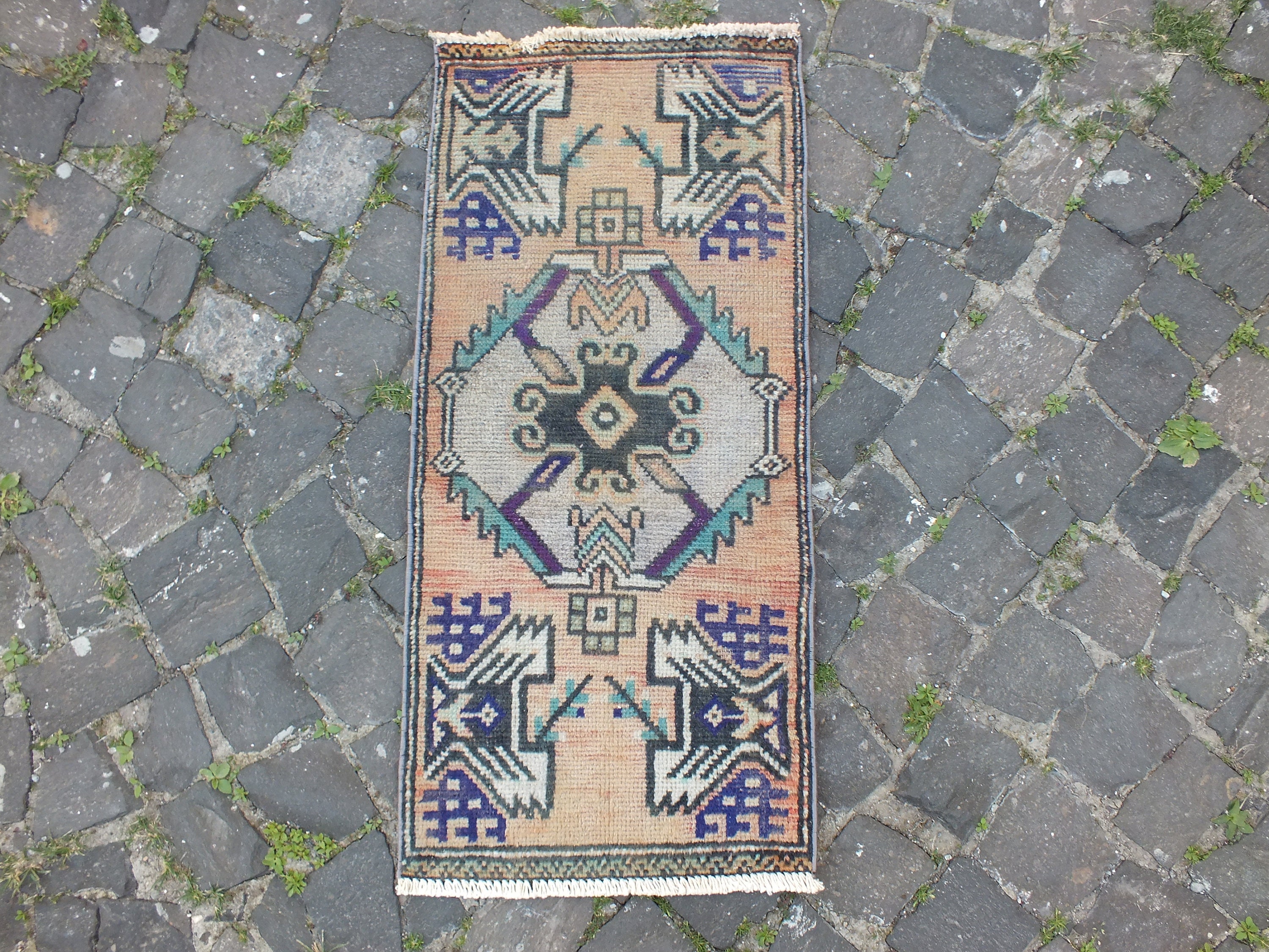 Mini RugTraditional Rug Purple Small Rug Decorative Rug 94 | Etsy