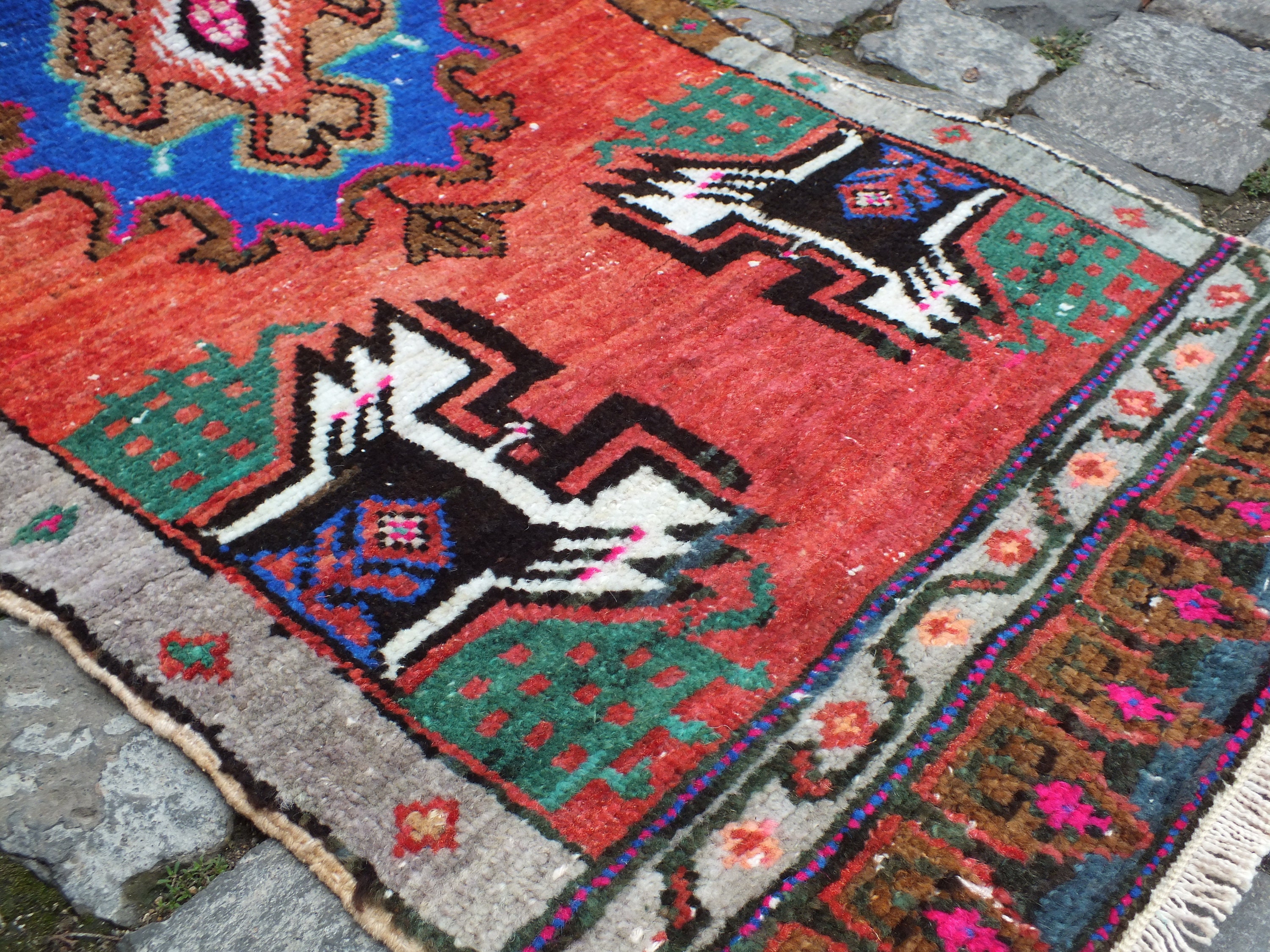 Turkish Doormat Rug Small Bath Mat Entry Rug Wool Small Rug | Etsy