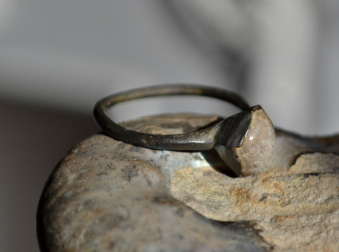 Genuine Medieval Ring with Stone Insert/ Authentic ring of | Etsy