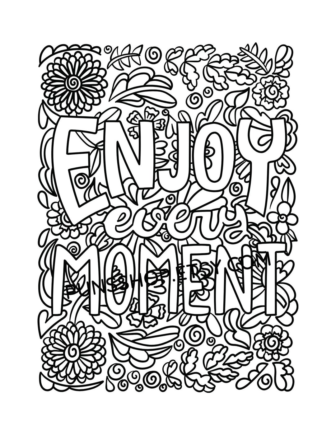 Motivational Patterns for Adult Coloring 'senior Serenity' 20 Pages of ...