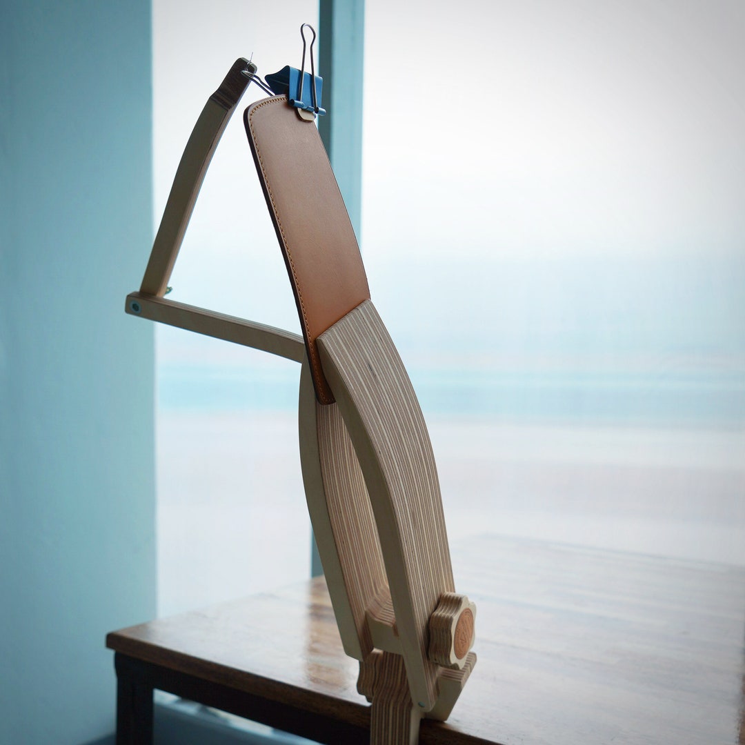 Folding Leather Stitching Pony: Birch Wood Table Clamp, Lacing Tool - Etsy