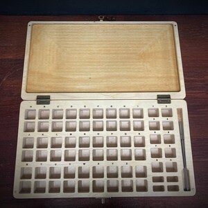 Letters Stamp Wood Box, Letters Storage Box, Font Storage Box, Stamping ...