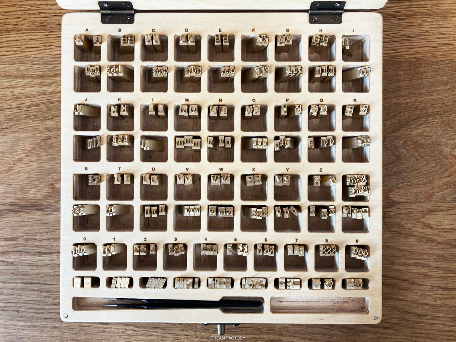 Letters Stamp Wood Box Letters Storage Box Font Storage Box - Etsy