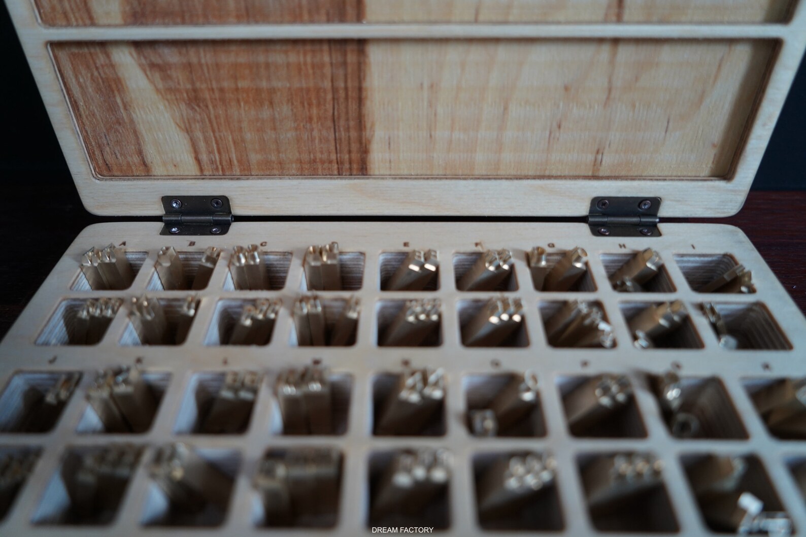 Letters Stamp Wood Box Letters Storage Box Font Storage Box - Etsy