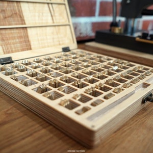 Letters Stamp Wood Box Letters Storage Box Font Storage Box - Etsy